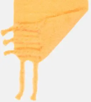 JIL SANDER Mohair And Wool-blend Scarf - Gold