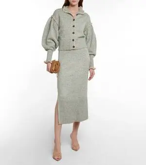 Ulla Johnson Kaiya High-rise Knit Midi Skirt