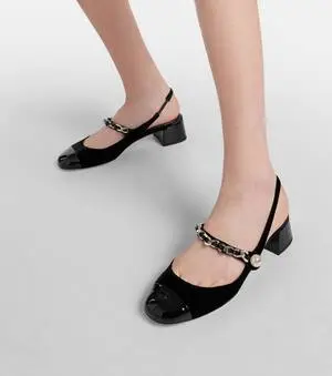 Miu Miu Velvet Slingback Pumps