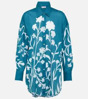 JULIET DUNN Majorelle Cotton Shirt - Blue