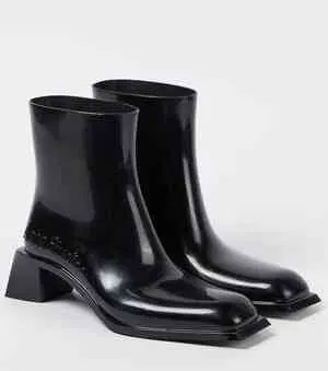 Acne Studios Soap Logo Ankle Boots - Black