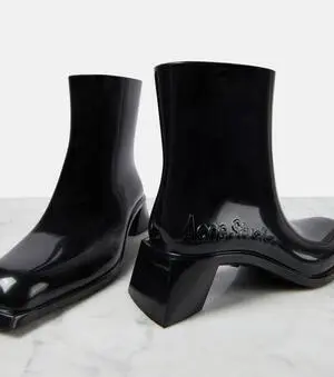 Acne Studios Soap Logo Ankle Boots - Black
