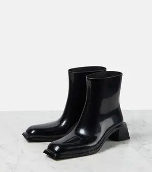 Acne Studios Soap Logo Ankle Boots - Black