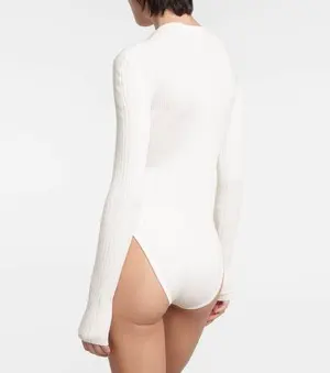 Alaïa Ribbed-knit Bodysuit