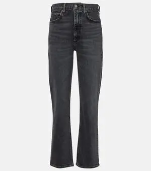 AGOLDE Stovepipe High-rise Slim Jeans In Metal Wash