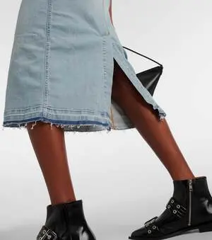 GANNI Denim Midi Shirt Dress