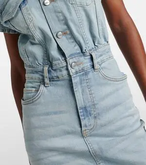 GANNI Denim Midi Shirt Dress
