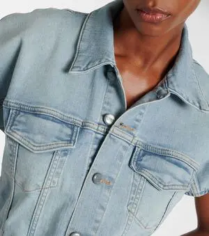 GANNI Denim Midi Shirt Dress