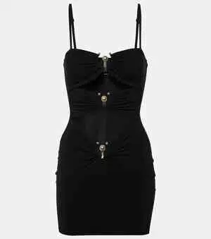 Christopher Esber Pierced Orbit Minidress - Black
