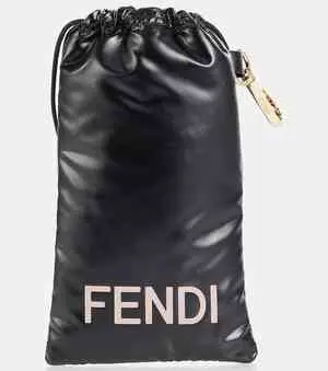 Fendi Embellished Oval Sunglasses - Black