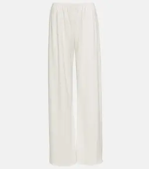 THE ROW Gala Double-cady Wide-leg Pants - Black