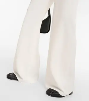 THE ROW Gala Double-cady Wide-leg Pants - Black
