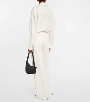 THE ROW Gala Double-cady Wide-leg Pants - Black