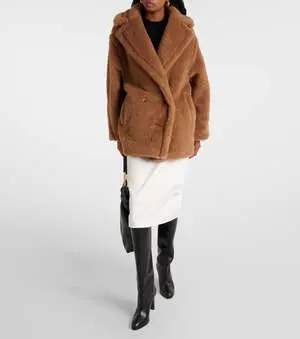 Max Mara Dramma Wool And Silk Teddy Jacket