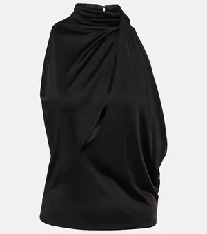 Versace Cutout Turtleneck Top