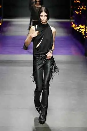 Versace Cutout Turtleneck Top