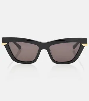 Bottega Veneta Angle Cat-eye Sunglasses - Black