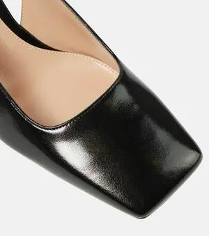 GIANVITO ROSSI Freeda Leather Slingback Pumps - Black