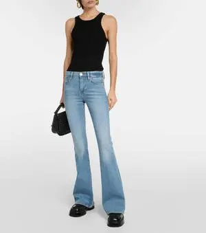 FRAME Le High Flare Jeans - Blue