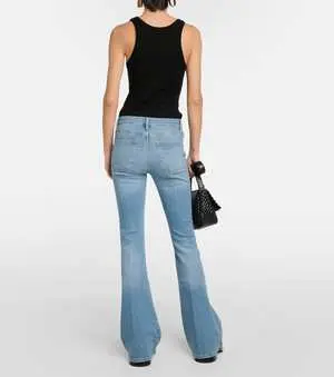 FRAME Le High Flare Jeans - Blue