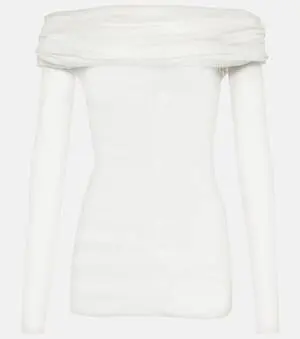 Christopher Esber Draped Silk Top - White