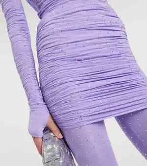 Alex Perry Crystal-embellished Jersey Minidress