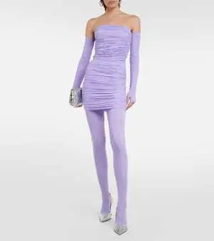Alex Perry Crystal-embellished Jersey Minidress