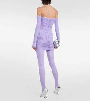 Alex Perry Crystal-embellished Jersey Minidress