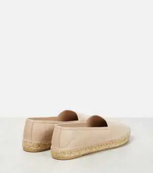 Saint Laurent Monogram Leather Espadrilles