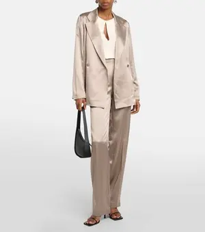 JOSEPH Balard Silk Crepe De Chine Blouse - White