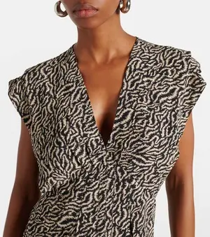 MARANT ETOILE Epolia Printed Midi Dress