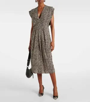MARANT ETOILE Epolia Printed Midi Dress