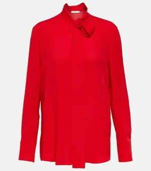 Valentino Garavani Bow-detail Silk Blouse