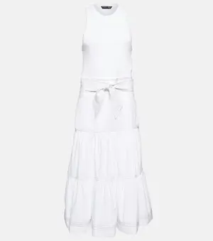 Veronica Beard Austyn Cotton-blend Midi Dress