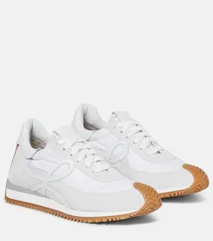 Loewe Flow Runner Suede Sneakers - White