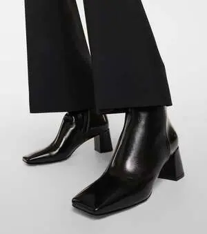 GIANVITO ROSSI Freeda Leather Ankle Boots