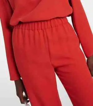 Valentino Garavani Cady Couture Wide-leg Pants