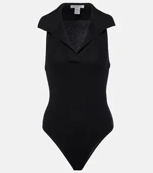 Alaïa Sleeveless Polo Bodysuit