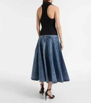 Alaïa Sleeveless Polo Bodysuit