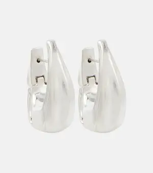 Khaite Olivia Hoop Earrings - Silver