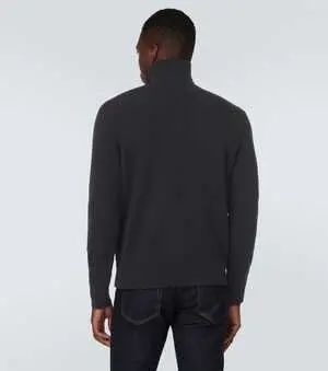 TOM FORD Wool And Cashmere-blend Half-zip Sweater