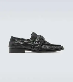 Bottega Veneta Astaire Leather Loafers