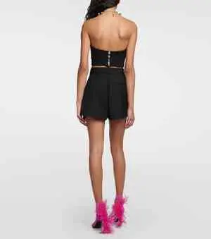 AREA Crystal-embellished Bustier