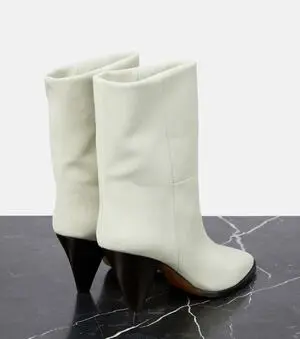 Isabel Marant Étoile Suede Ankle Boots - White