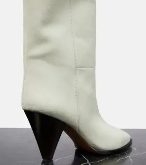 Isabel Marant Étoile Suede Ankle Boots - White