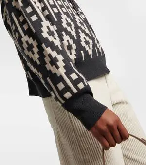 Brunello Cucinelli Jacquard Wool-blend Sweater
