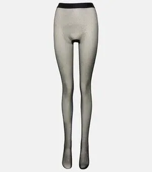 Wolford Twenties Fishnet Tights - Black