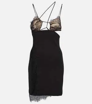 Nensi Dojaka Sheer Cocktail Dresses
