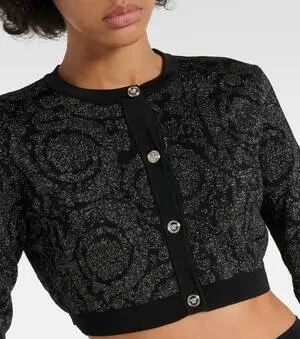 Versace Barocco Cropped Cardigan