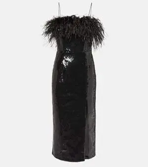 Rebecca Vallance Feathered Cocktail Dresses